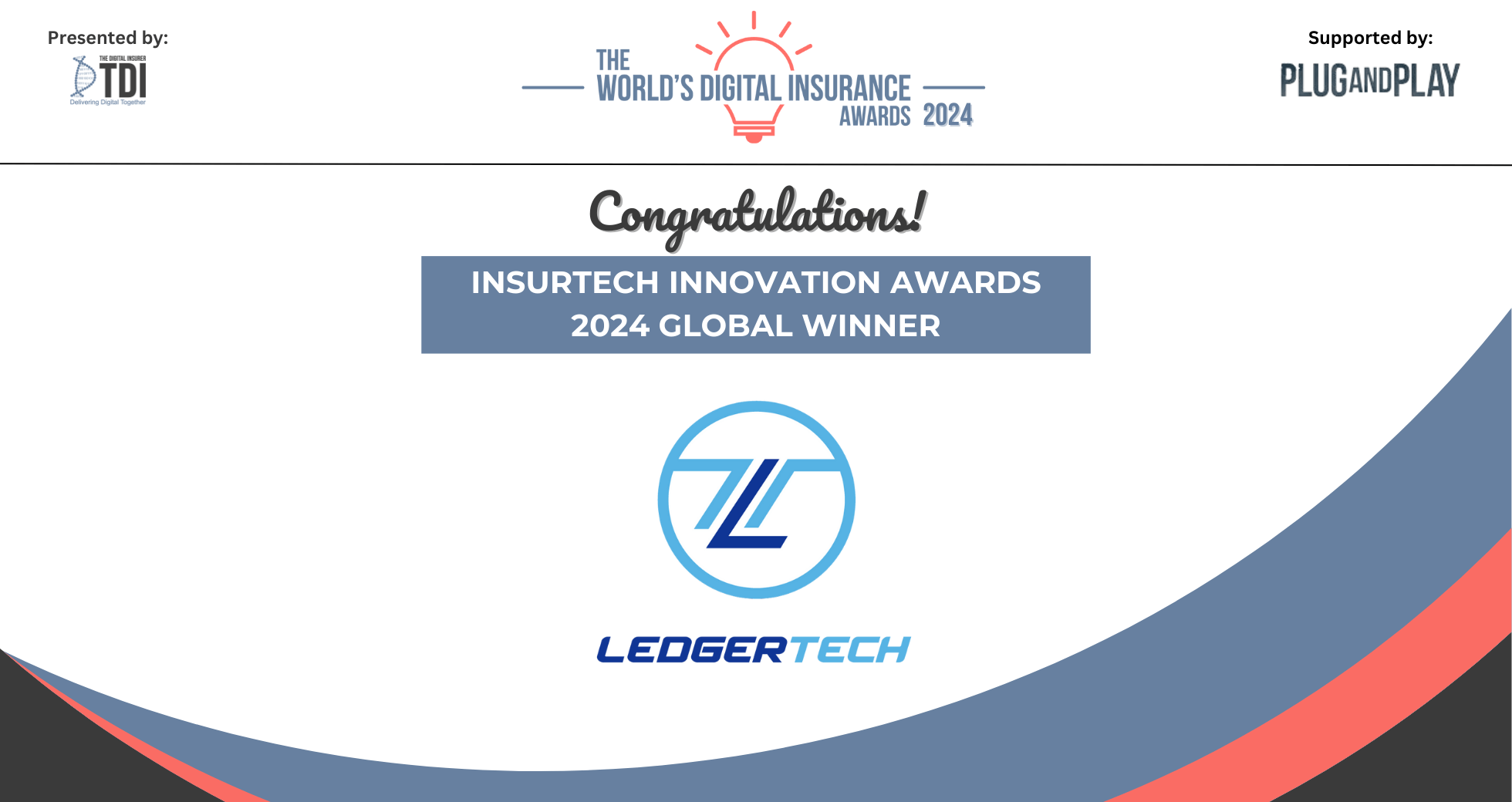 InsurTech Innovation Awards Global Finals Winner 2024 - Ledgertech - The Digital Insurer